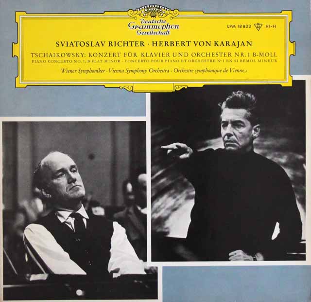 LP レコード モノラル リヒテル、カラヤンのチャイコフスキー/ピアノ協奏曲第1番 独DGG 3616