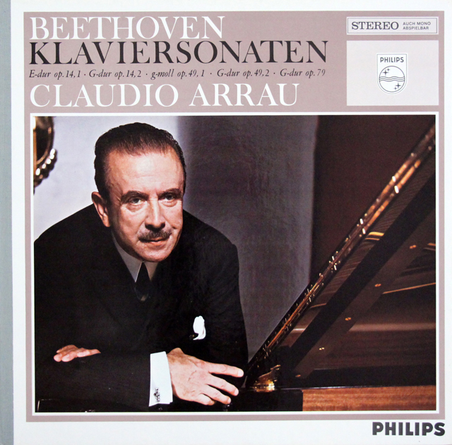 LP レコード アラウのベートーヴェン/ピアノソナタ第9、10、19、20、25番 蘭PHILIPS 3707