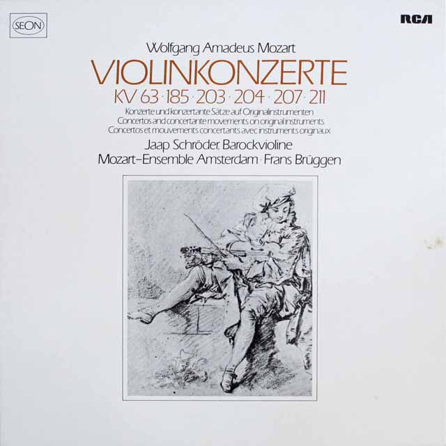 LP レコード ブリュッヘンのモーツァルト/ヴァイオリン協奏曲 独SEON （RCA） 3696